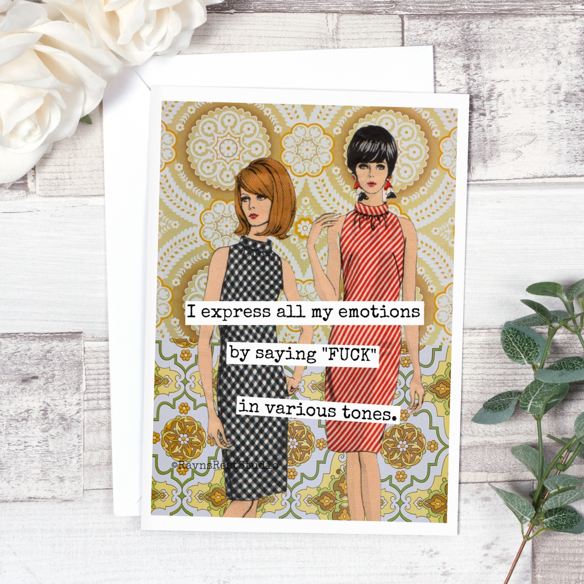 Card #fm146. Greeting Card. I Express All Of My Emotions By Saying "FU ...
